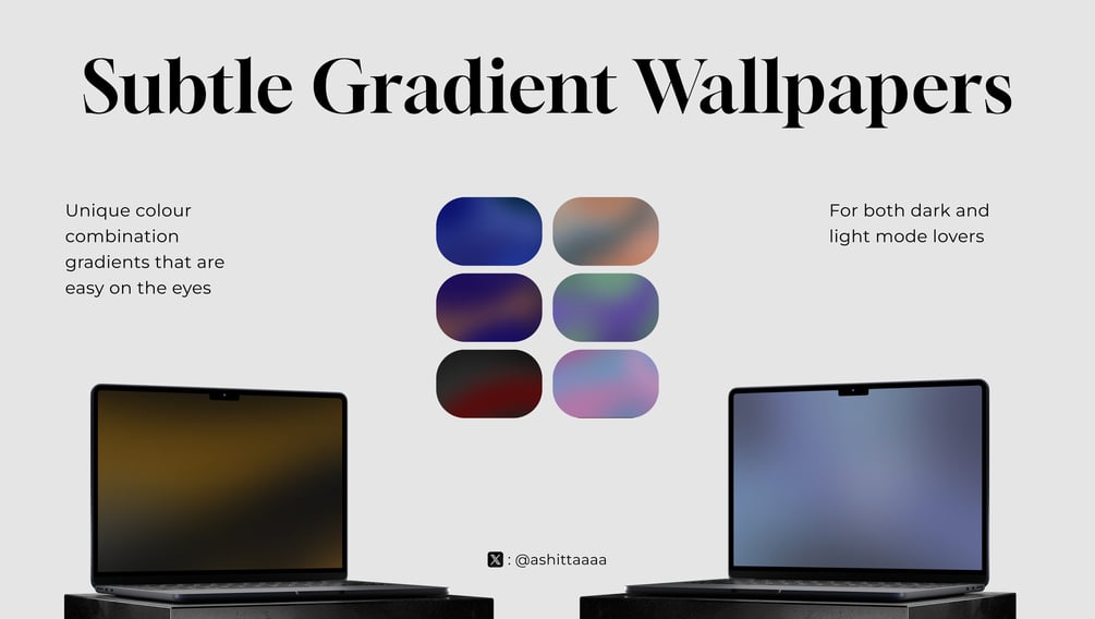 Subtle Gradient Wallpapers for Desktop/Mac