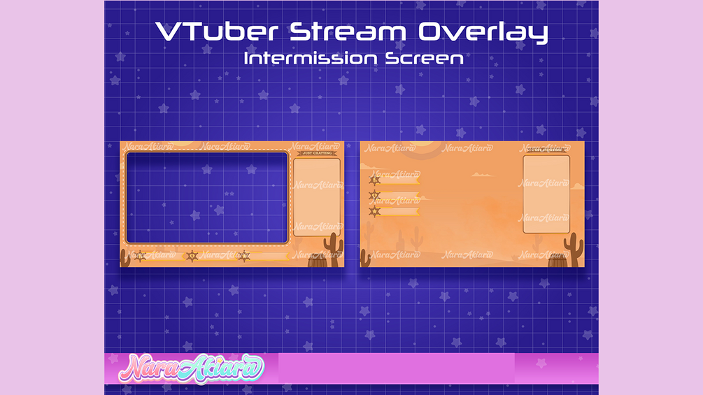 Animated Overlay Screen Bundle with Desert Theme