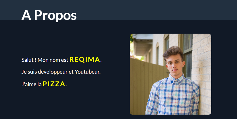 Portfolio HTML & CSS débutant - 01 [2 Heurs]