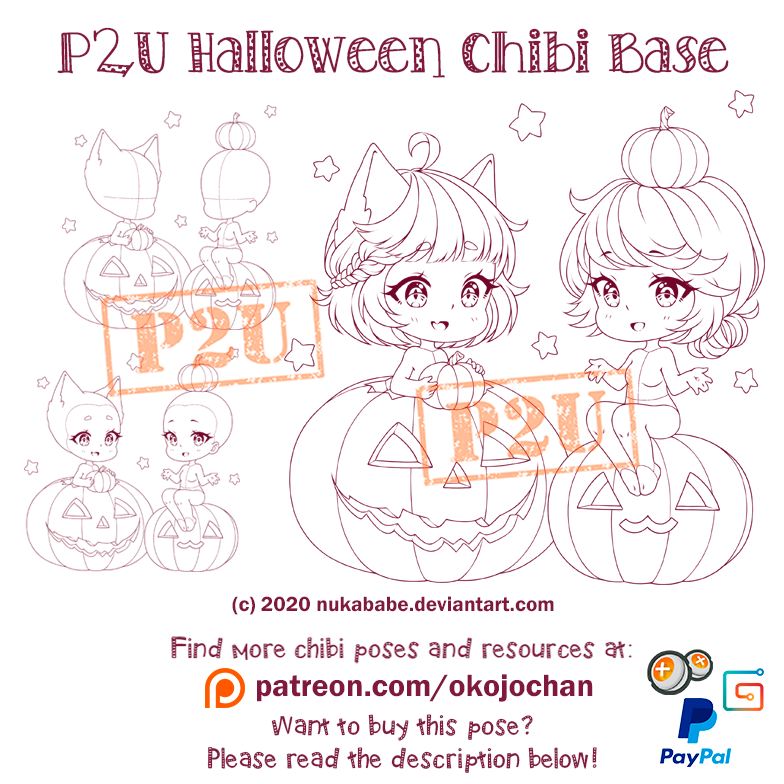 P2U Halloween Chibi Base (from Chibi Base Set #93)