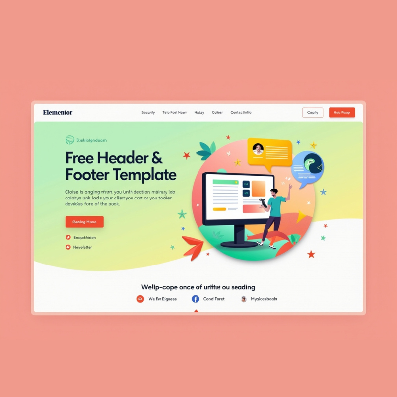 10 Ready-Made Elementor Header & Footer Templates – With Easy Guide