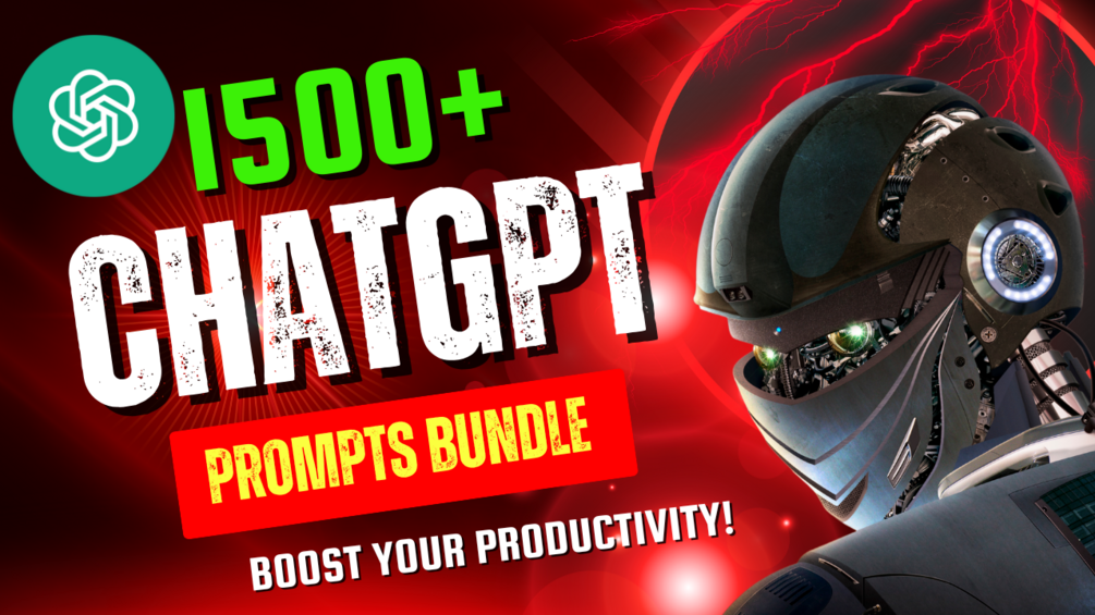 1500+ ChatGPT Prompts: Unleash Your Creativity & Productivity Today!