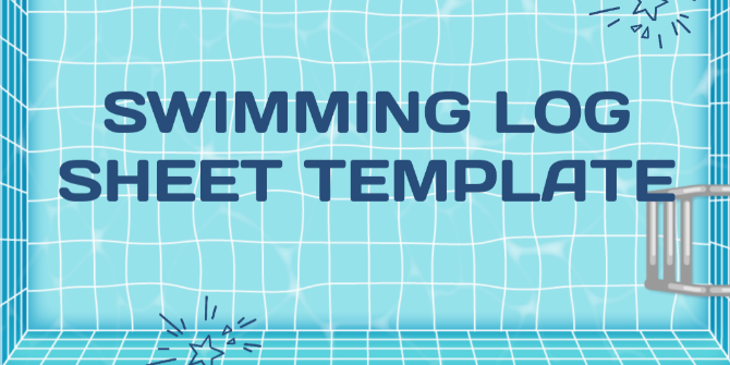 Swimming log book's template