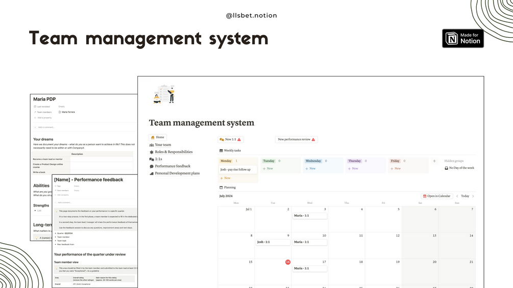 Team management - Notion template - [Waitlist]