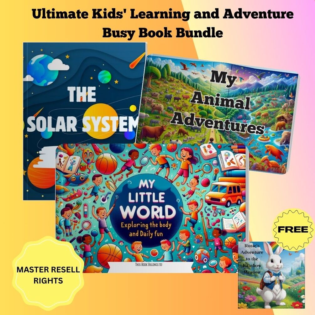 Ultimate Kids' Learning and Adventure Busy Book Bundle + Free Storybook