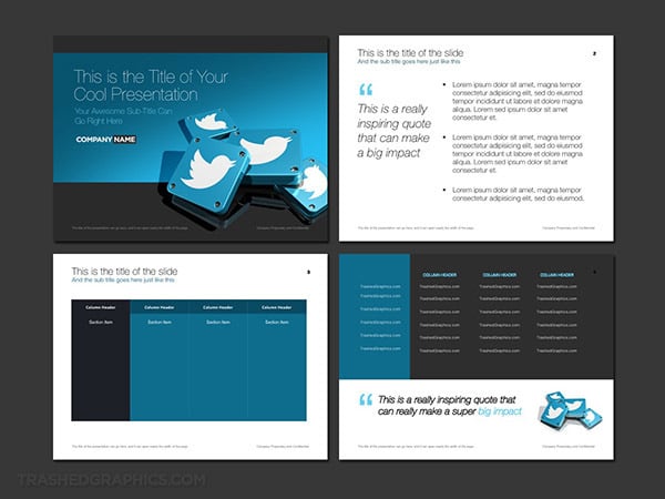 Twitter Template For Powerpoint