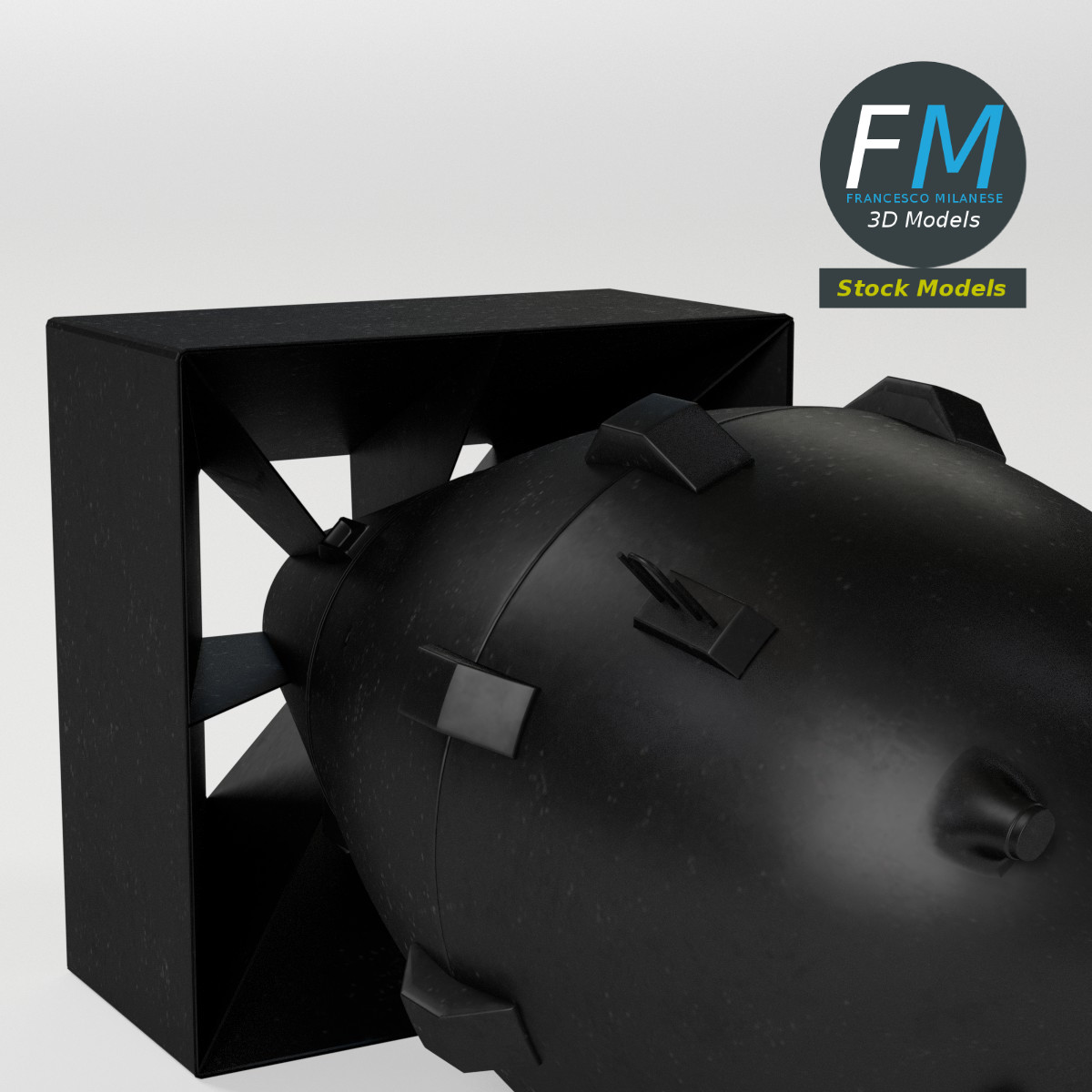 3D MODEL - Fat Man nuclear bomb