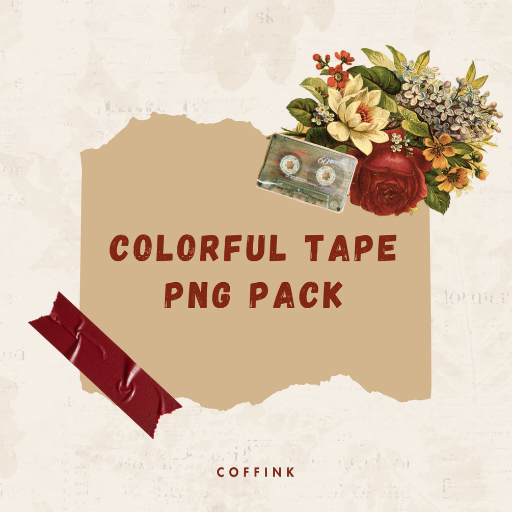 Colorful Tape PNG Pack | 10 Realistic Tapes