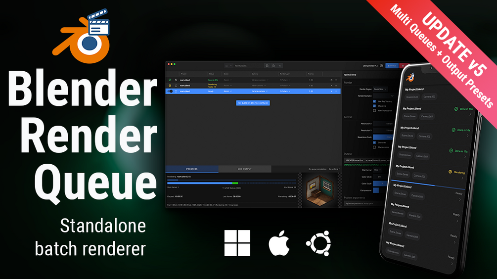 Blender Render Queue