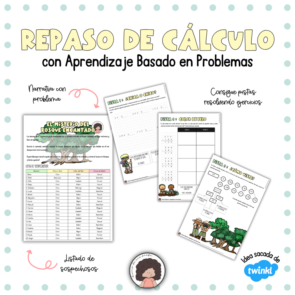El misterioso caso del bosque encantado - Repaso de cálculo con ABProblemas
