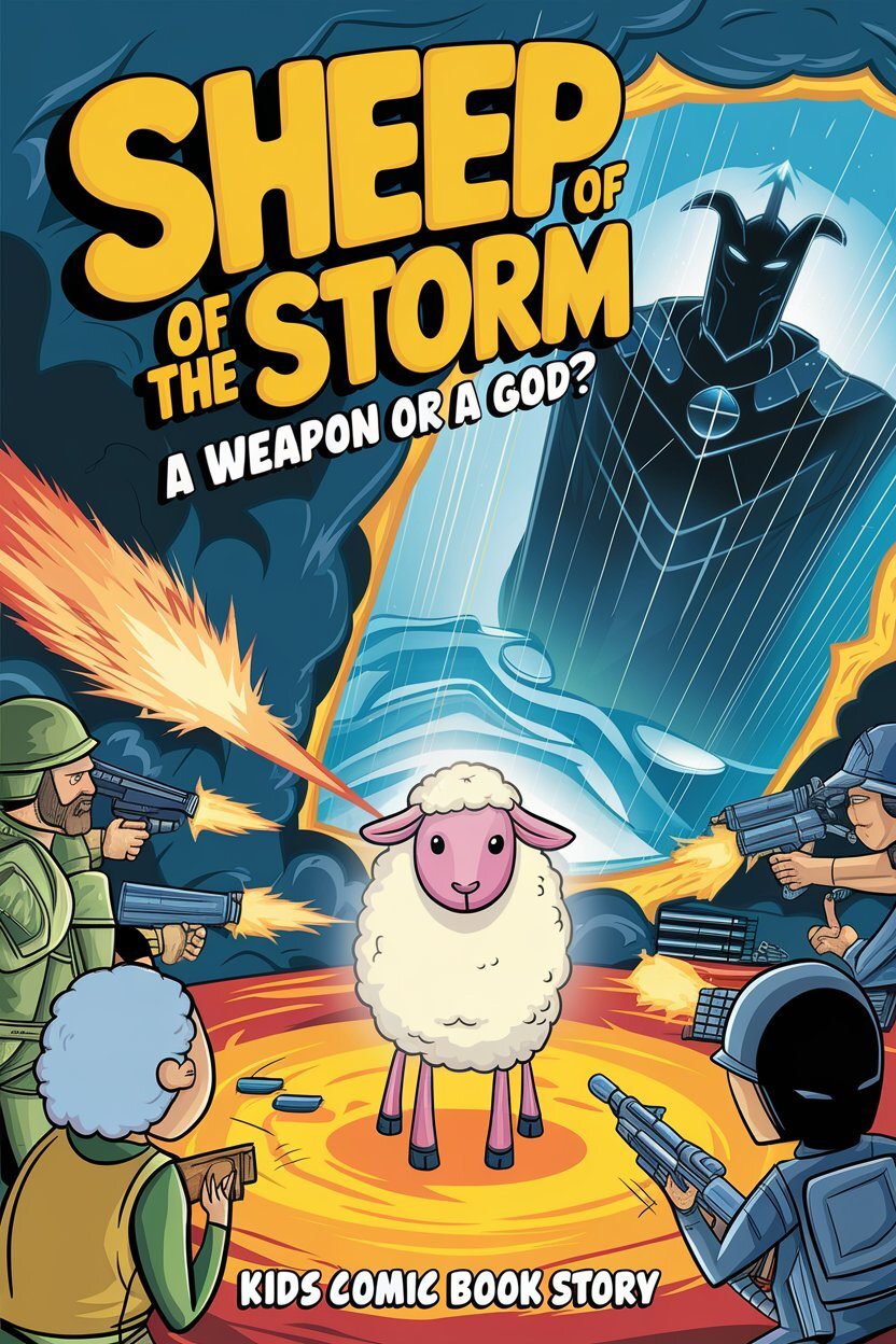 Sheep of the storm : A weapon or god? - kids comicbook story