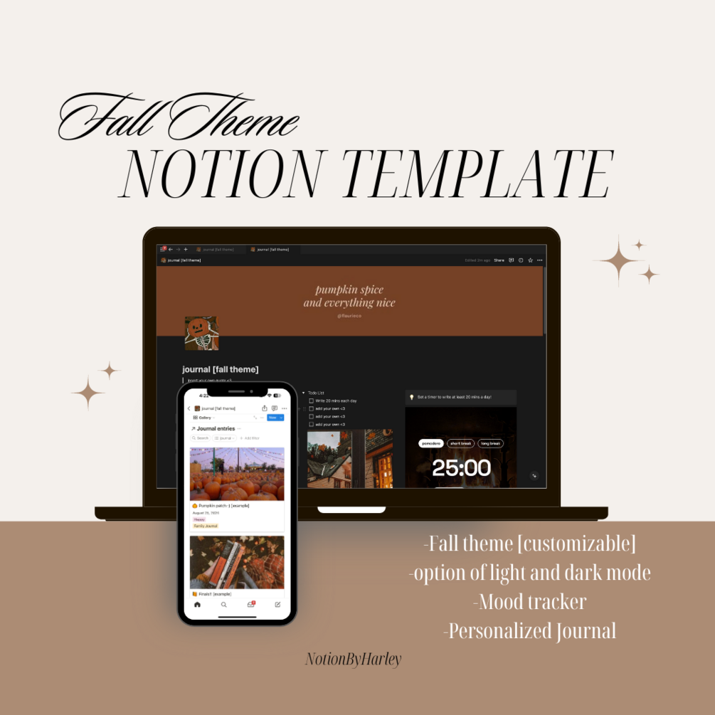 Fall Themed Notion Template