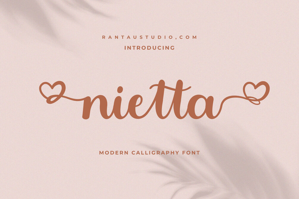Nietta Modern Calligraphy font
