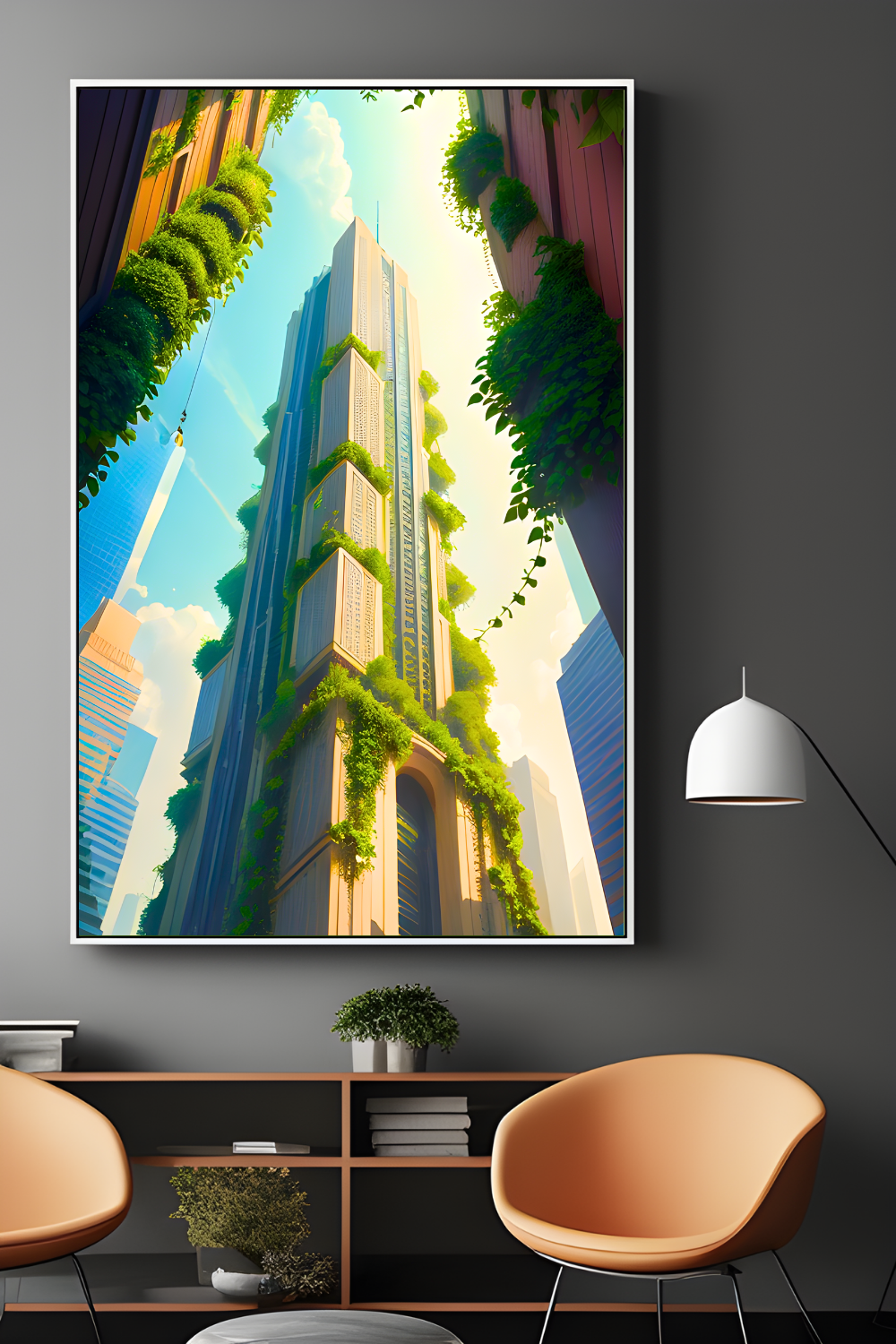 Building Wall Art | Vertical Wall Art | Multiple Sizes Available