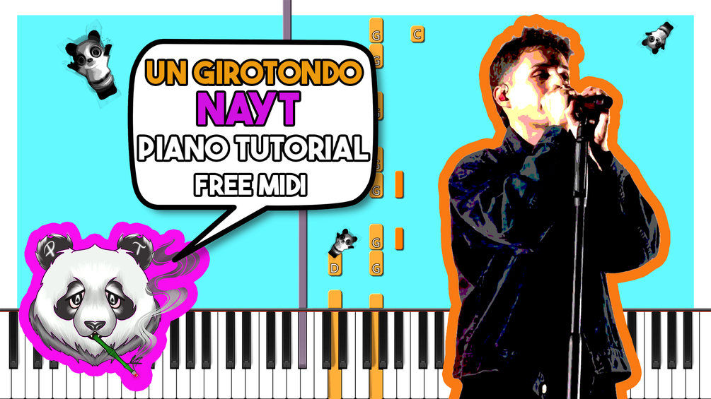 NAYT - UN GIROTONDO - MIDI MANO DESTRA E MANO SINISTRA GRATIS + SPARTITO + SYNTHESIA MIDI FILE + WAV