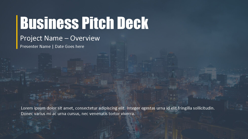 Business Pitch Deck PowerPoint Template