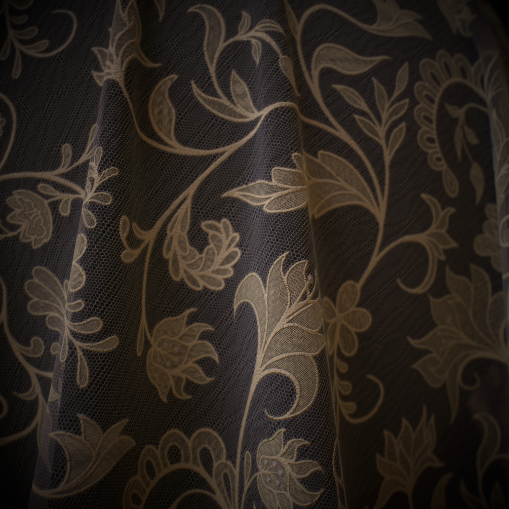 Lace fabric substance material