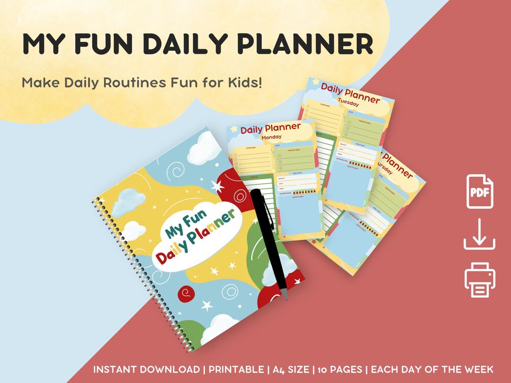 Daily Kids Planner | Printable