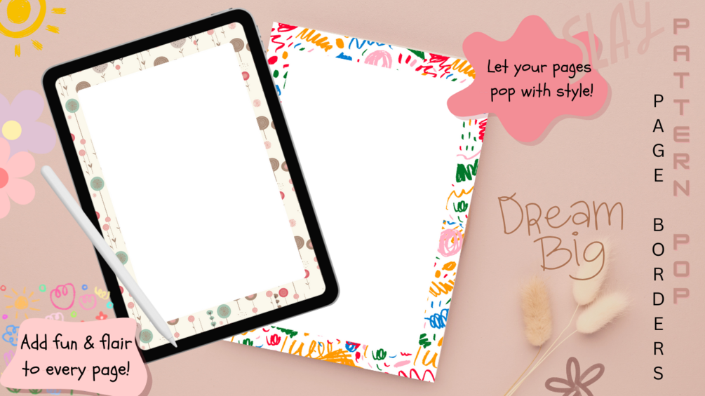 Pattern Pop Page Borders