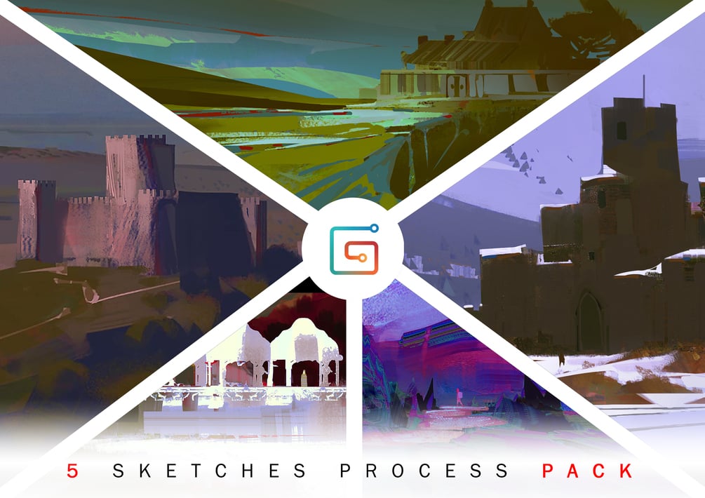 5 Sketches Process Pack + Tips & Tricks