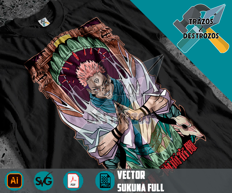 VECTOR SUKUNA JUJUTSU KAISEN