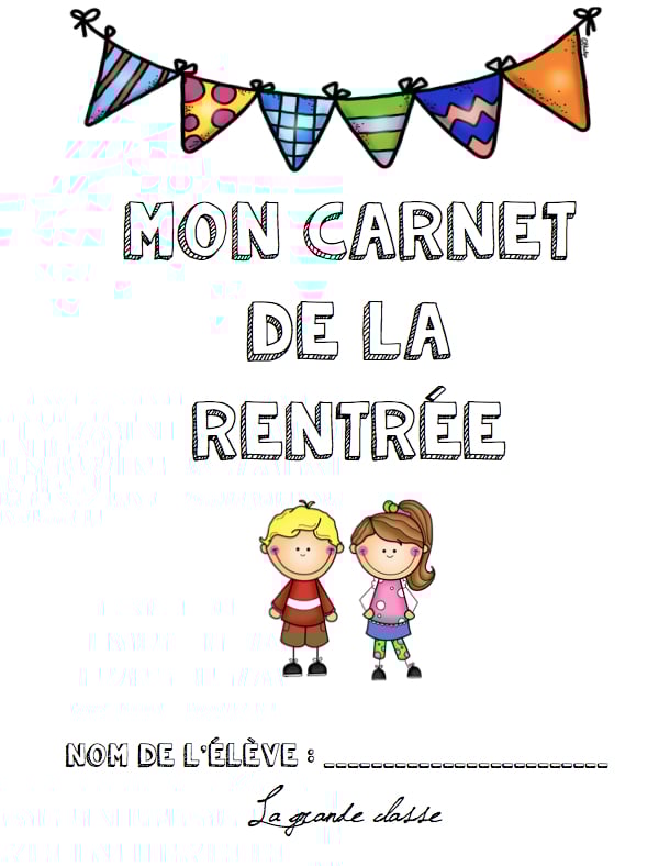 Mon carnet de la rentrée