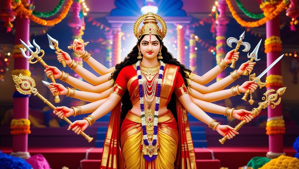 Explore the Divine Beauty of Goddess Durga - Stunning Hindu Mythology ...