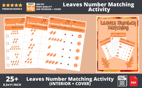 Leaves Number Matching Activity