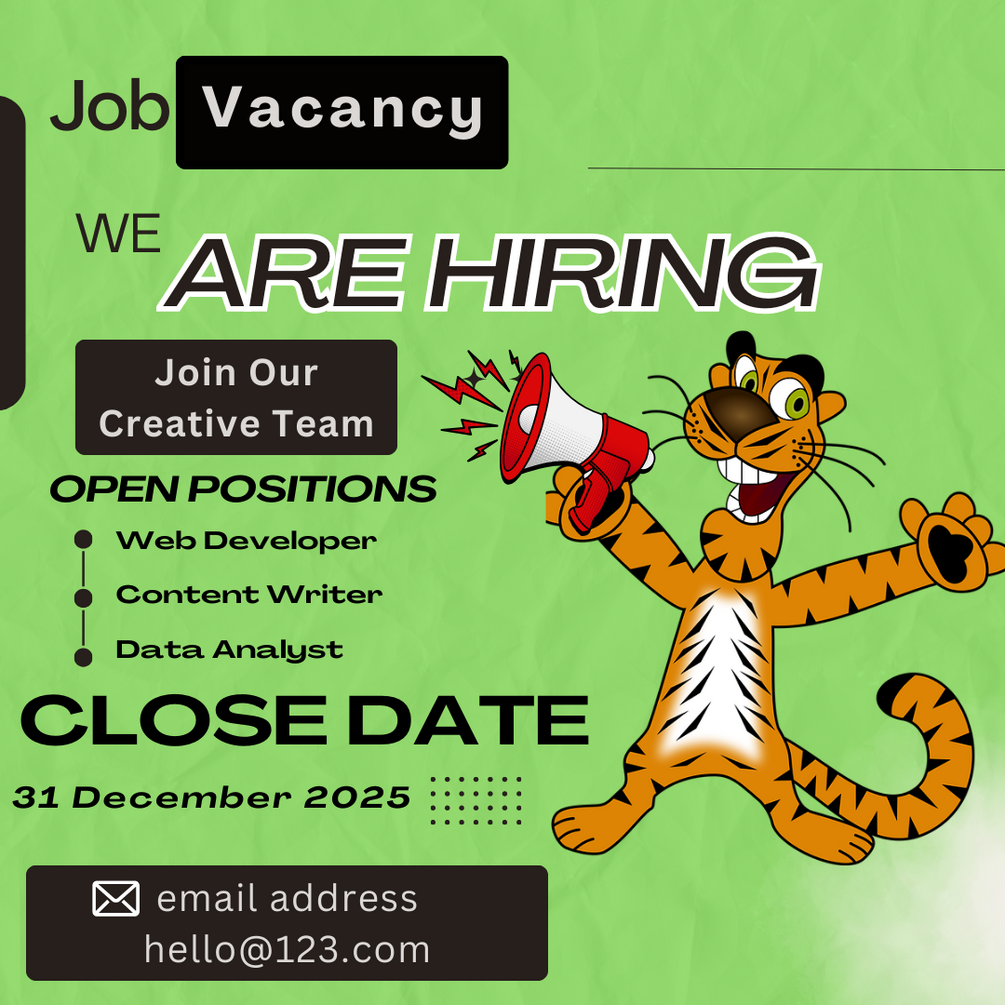 Job Vacancy Openings Instagram template