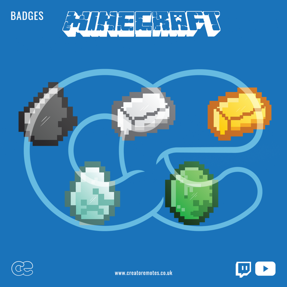 Badge pack - Minecraft rocks.