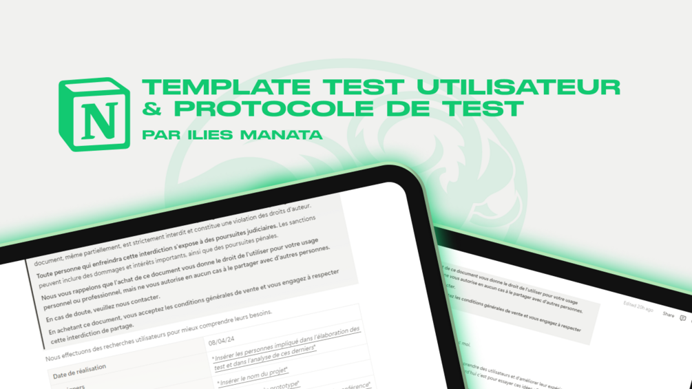Template — Test Utilisateur & Protocole