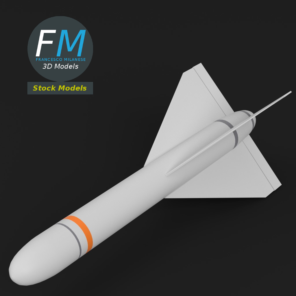 3D MODEL - AGM-62 Walleye missile