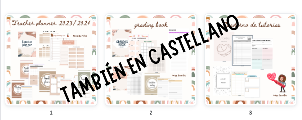 CUADERNO DE PROFE + CUADERNO DE NOTAS + TUTORÍAS (MI ALUMNADO)