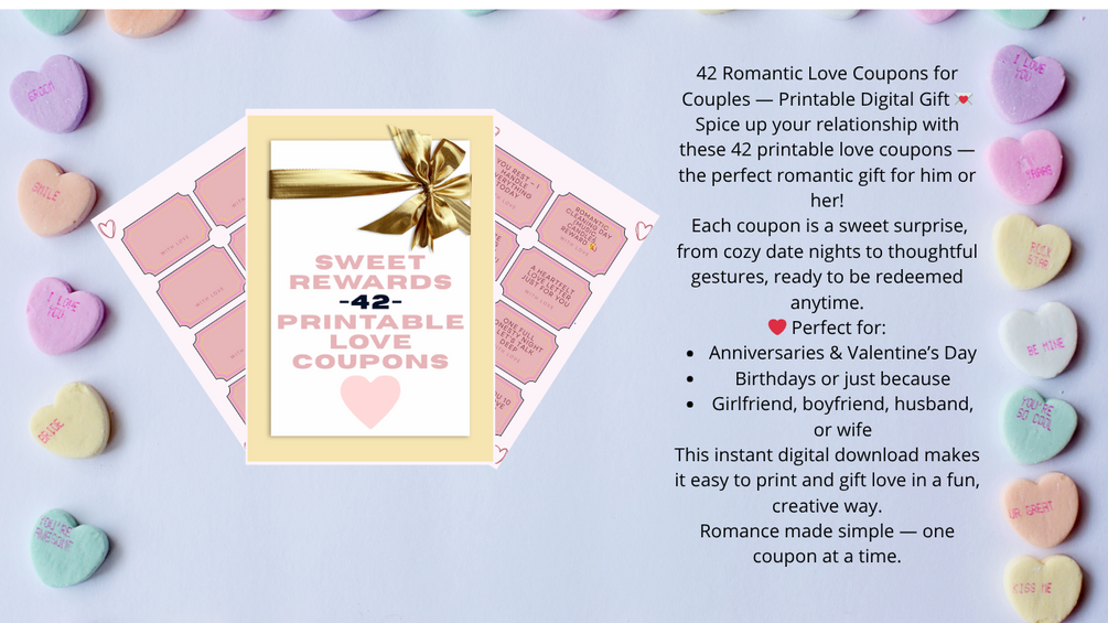 Sweet rewards -42- Printable Love Coupons for Couples — Romantic ...