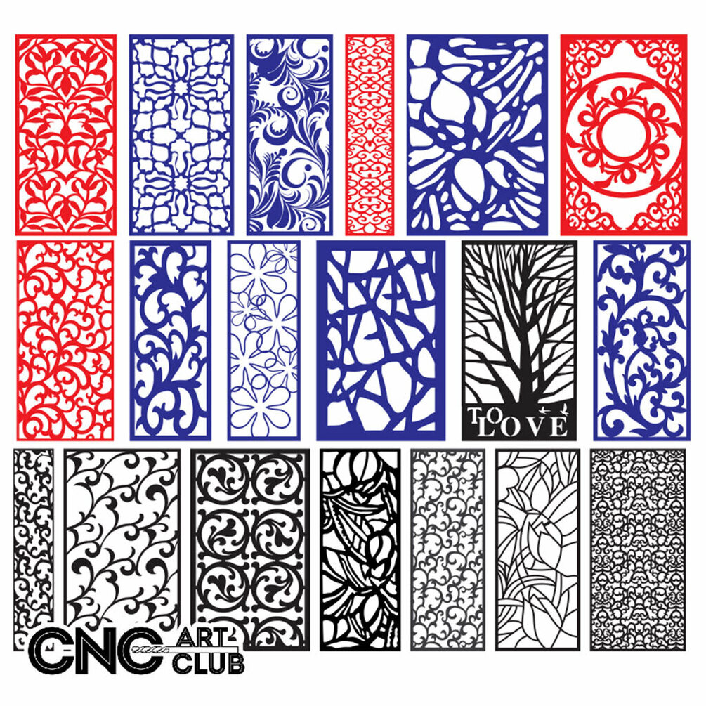 2D-lattice-1022 - Nature style pattern for CNC. Download FREE DXF file