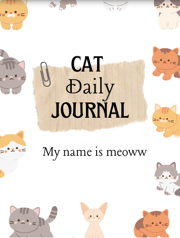 Purrfect Notes: A Cat-Themed Notebook