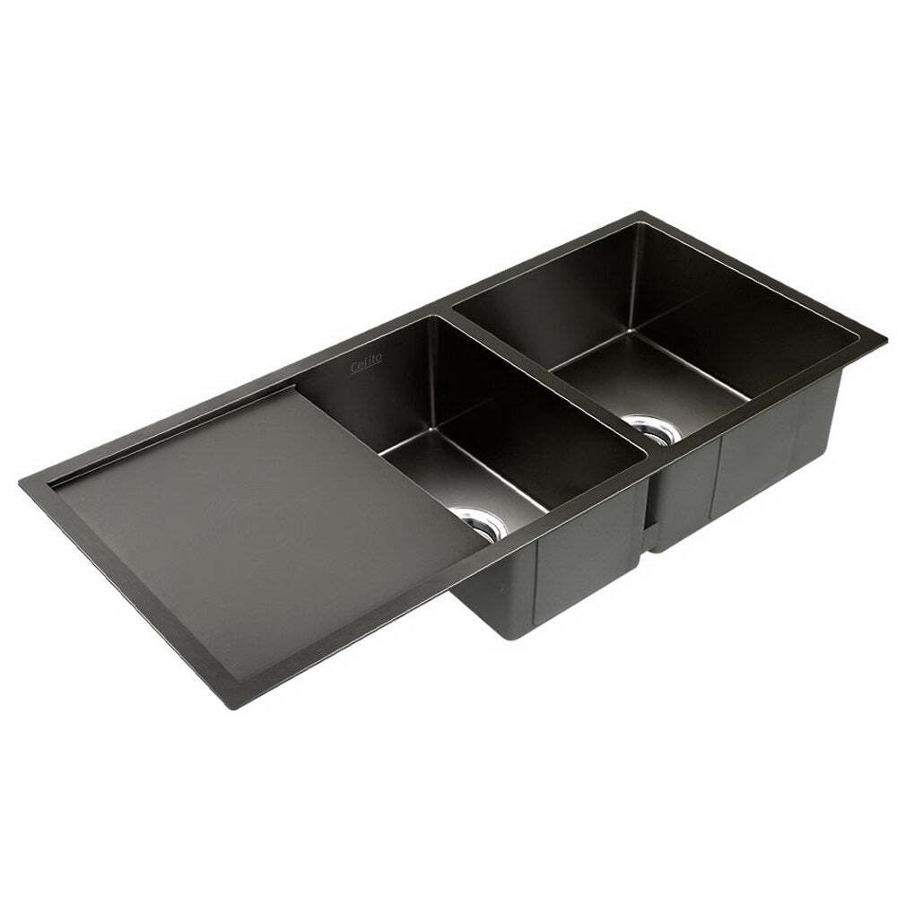 Cefito 100cm x 45cm Stainless Steel Flush Mount Kitchen Sink