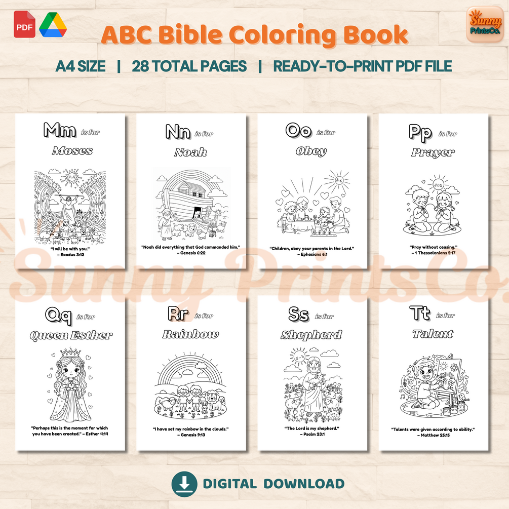 ABC Bible Coloring Book