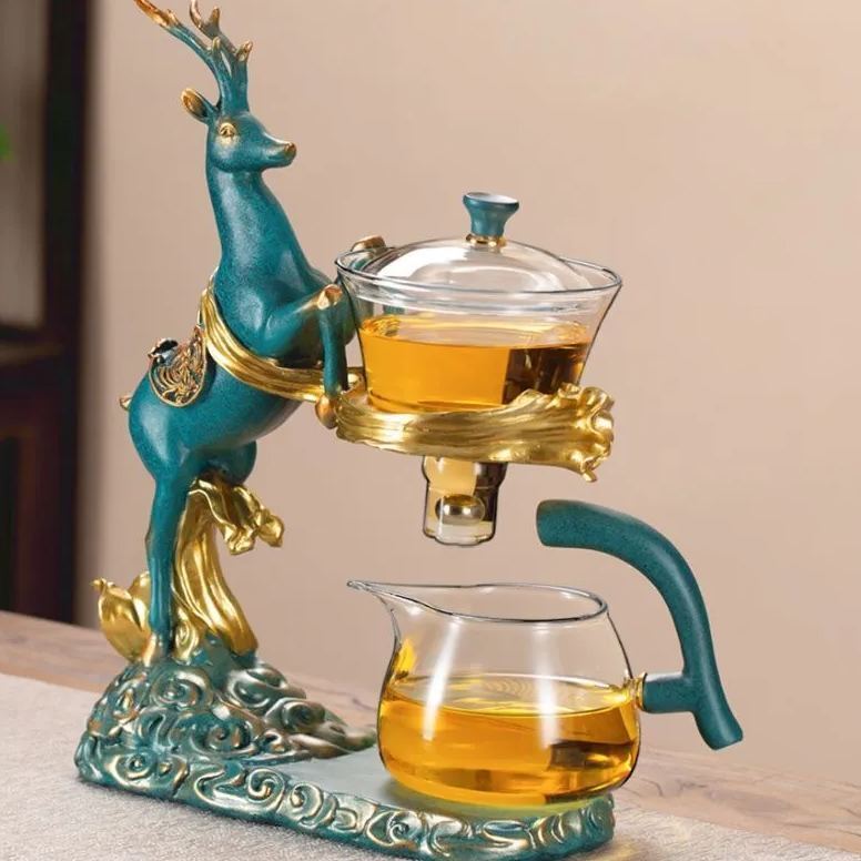 Automatic Deer Glass Tea Set™️