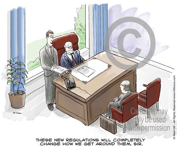 Regulations cartoon