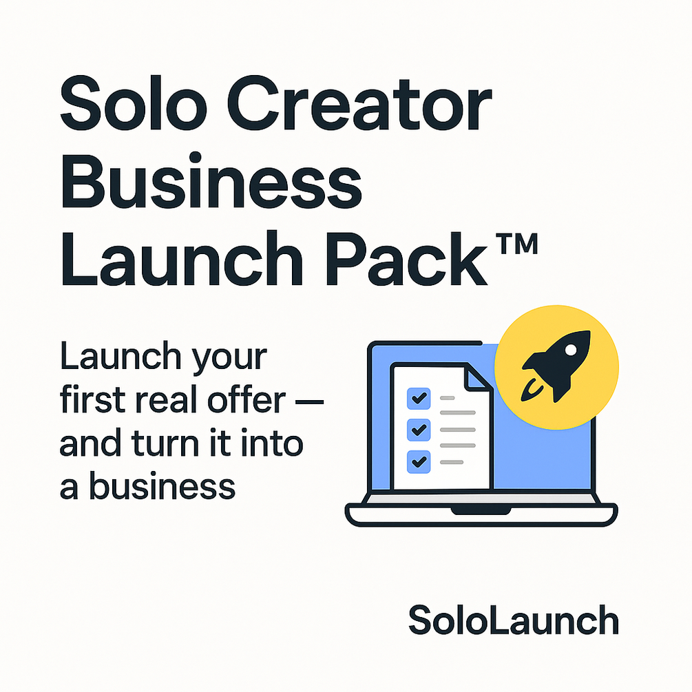 SoloLaunch™ – The Business Starter Pack for Freelancers.
