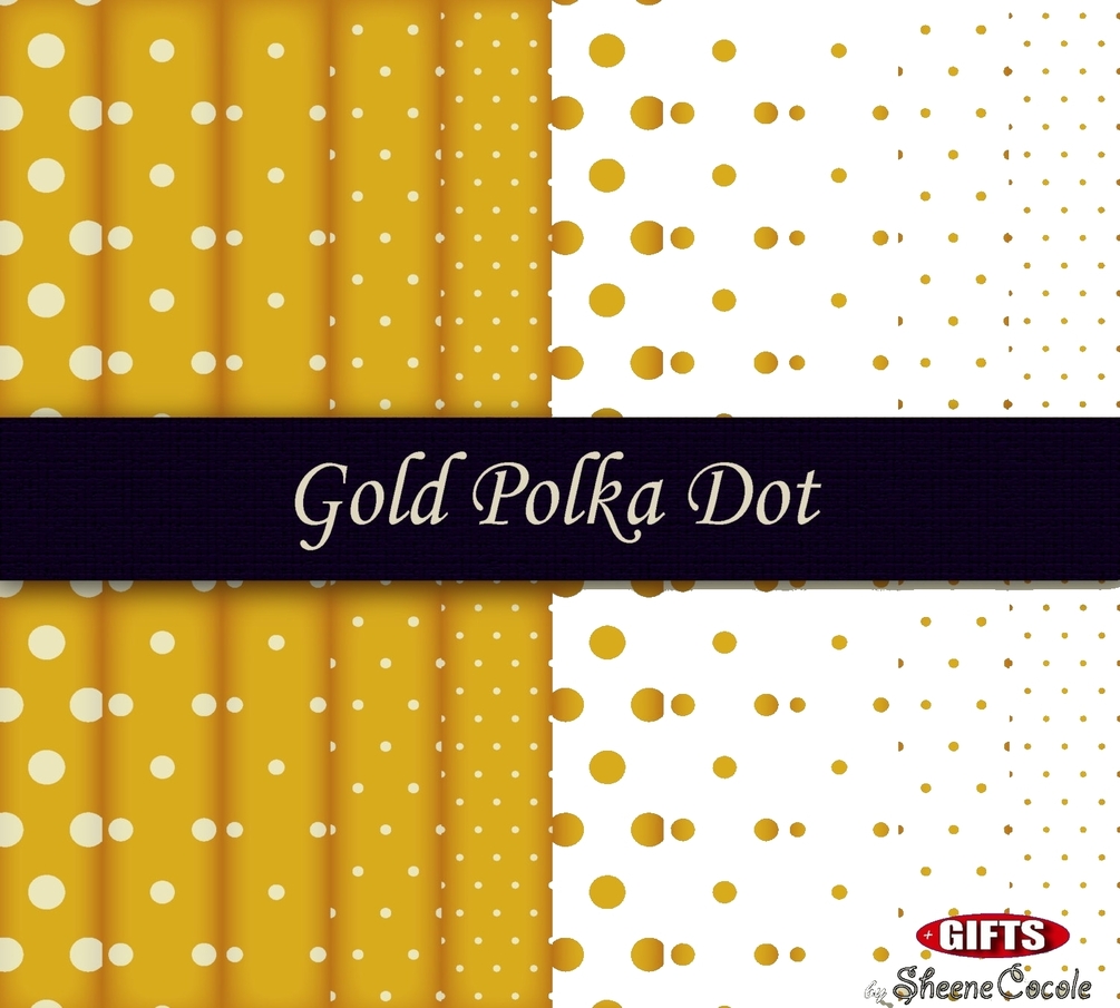 Classic Gold Polka Dot Digital Paper Gold Print Scrapbook background ...