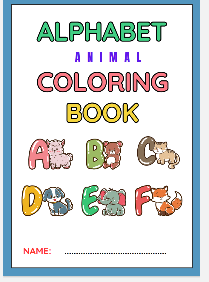Alphabet Animal Coloring Book