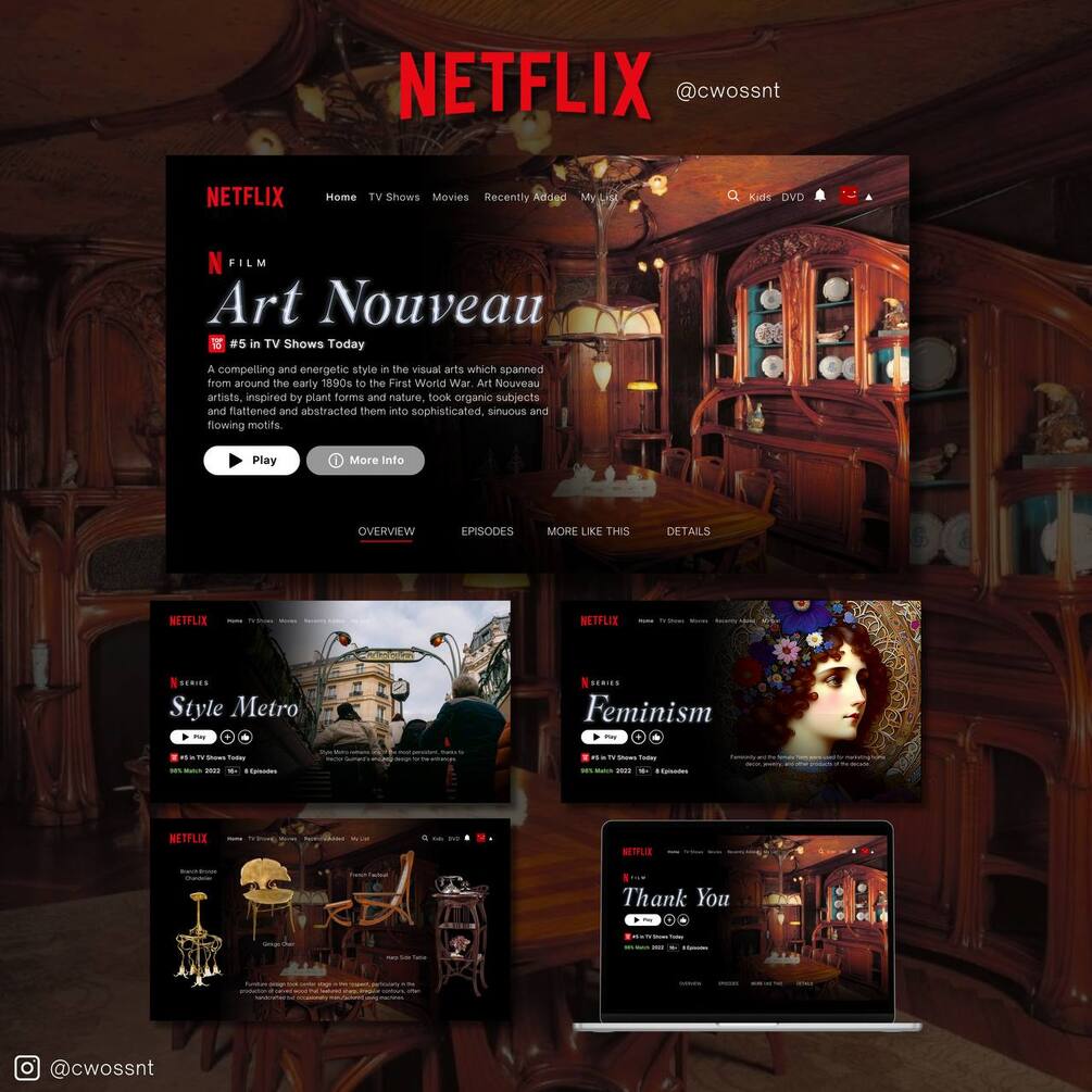 🎬 Netflix-Inspired Presentation Template 🎬