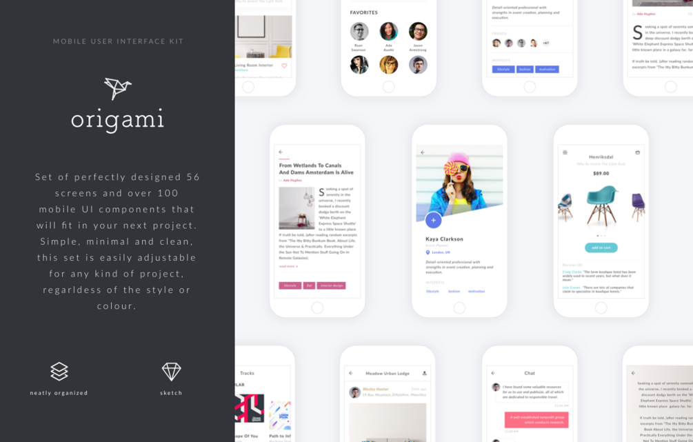Origami - Mobile UI Kit