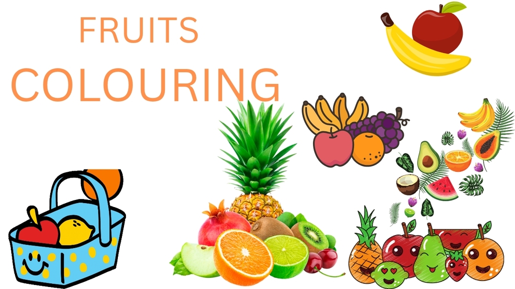 Fruits Colouring Book