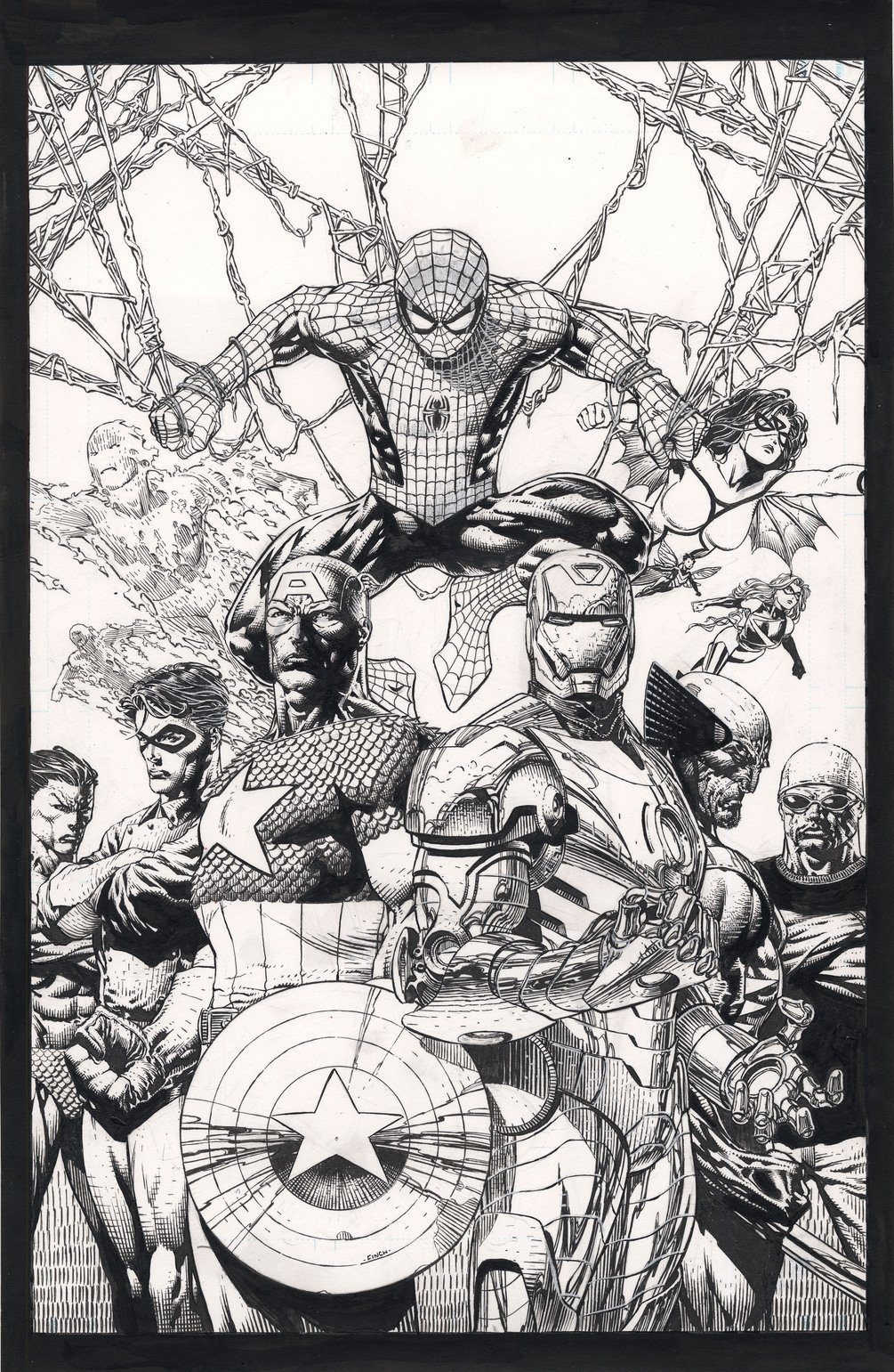 Pencil Pages, and Inked Pages for Reference