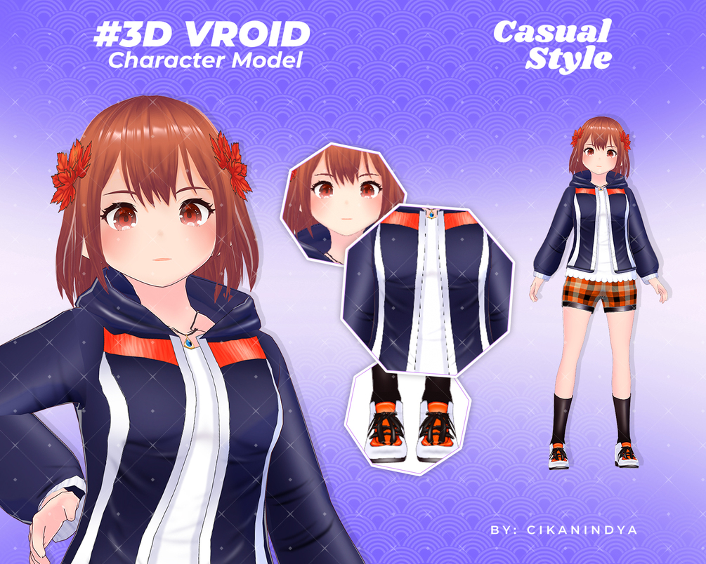 Streamer's Signature Character Unique 3D Vroid Model Meiyun Sasikizu ...