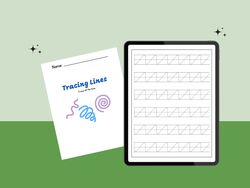 Preschool Tracing Practice Bundle – ABC Letters, Lines & Shapes ...