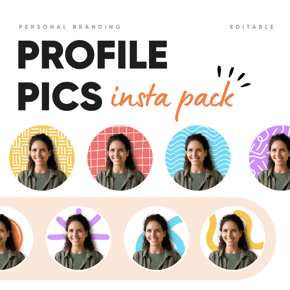 PROFILE PICS - Insta Pack | Personal Branding